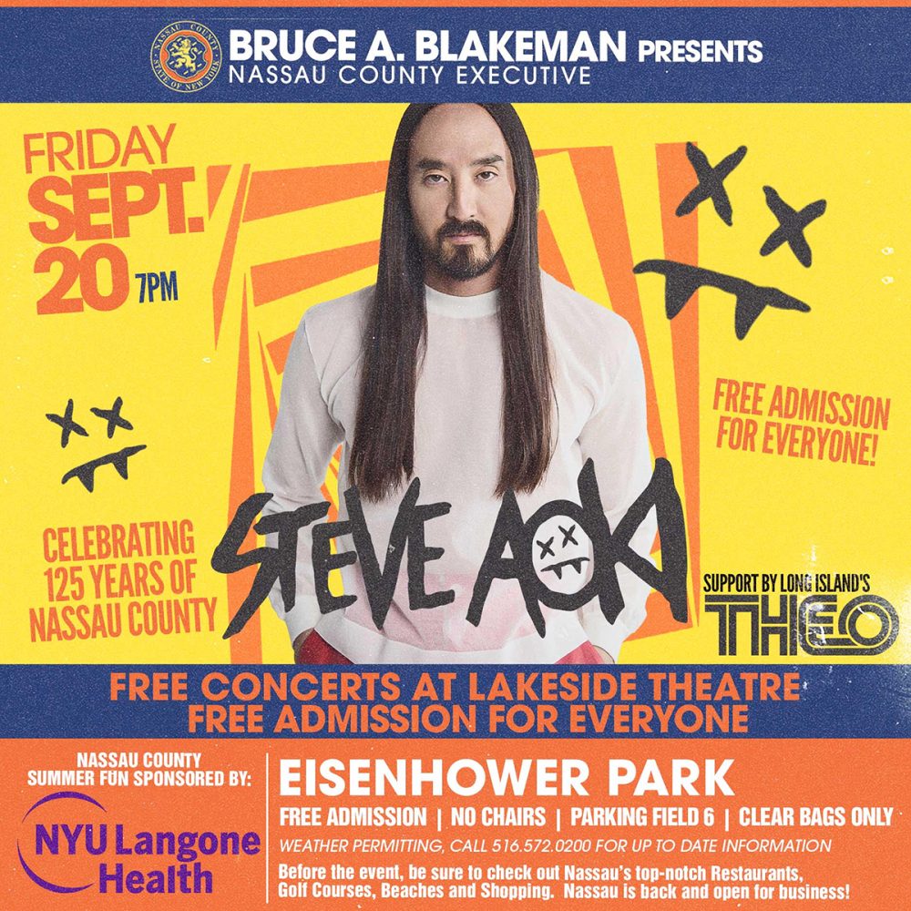 Nassau County Executive Blakeman Announces World-Renowned DJ Steve Aoki ...
